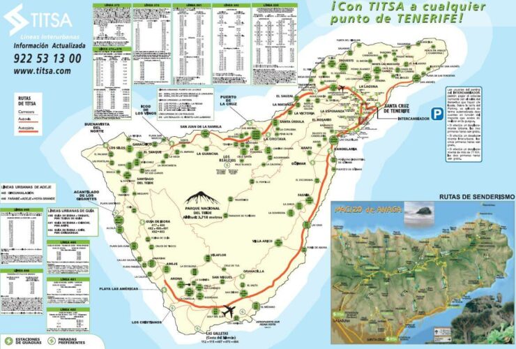Bus fahren auf Teneriffa: Der komplette Guide (+ PDF-Fahrplan)