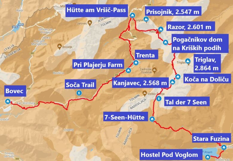 Wandern im Triglav-Nationalpark: Grandiose Mehrtagestour für Bergfans